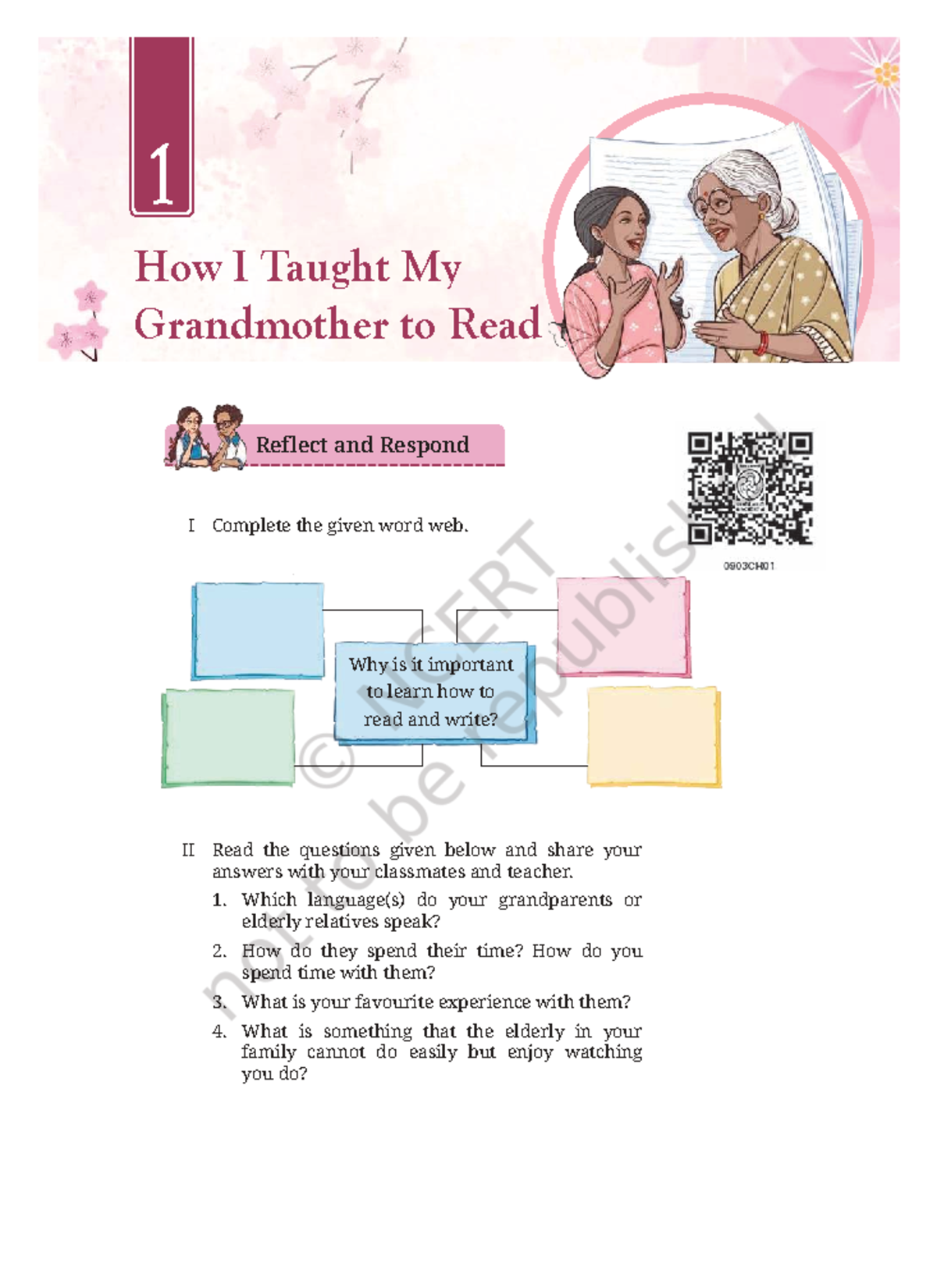 How I Taught My Grandmother to Read - Lesson Plan - Studocu