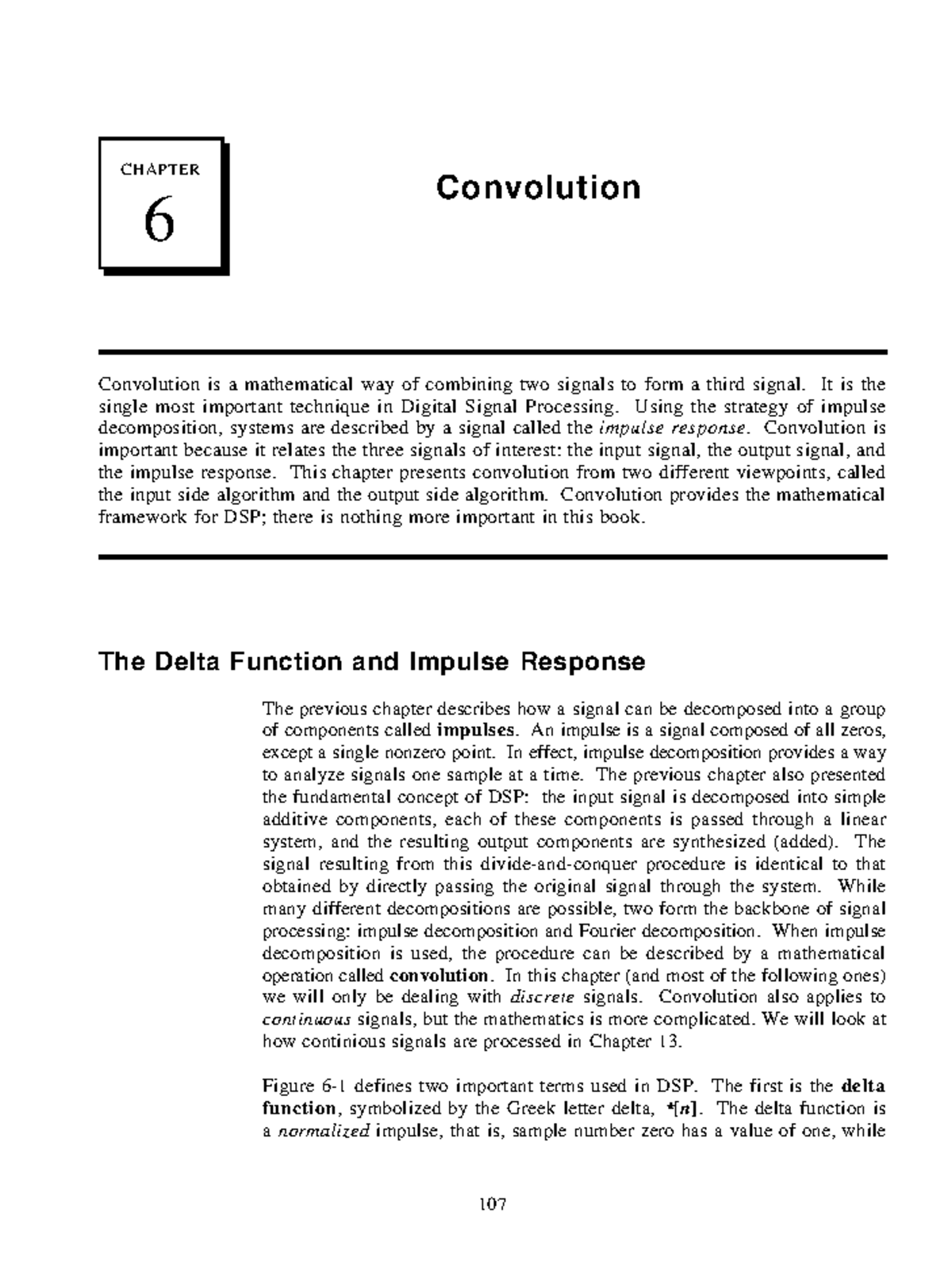 CH6 - Convolution: Understanding Impulse Response in DSP - Studocu