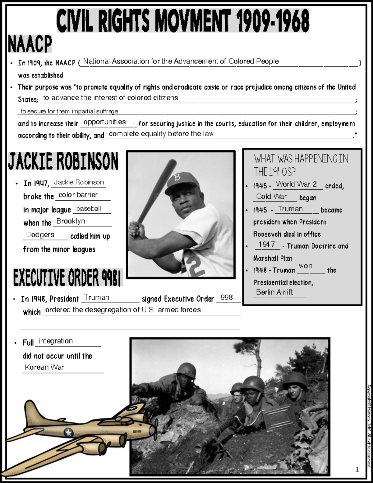 Civil Rights Movement Notes (HIST 101): Key Events and Figures - Studocu