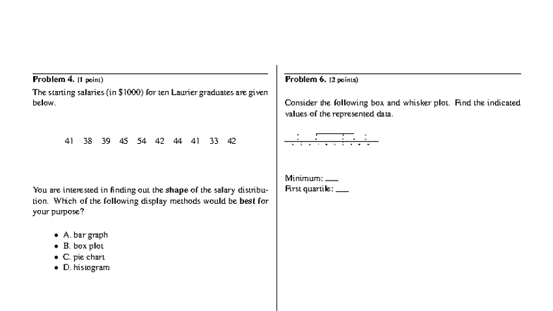 ST230 00 F25 Final Exam: Salary Distribution Analysis and Boxplots ...