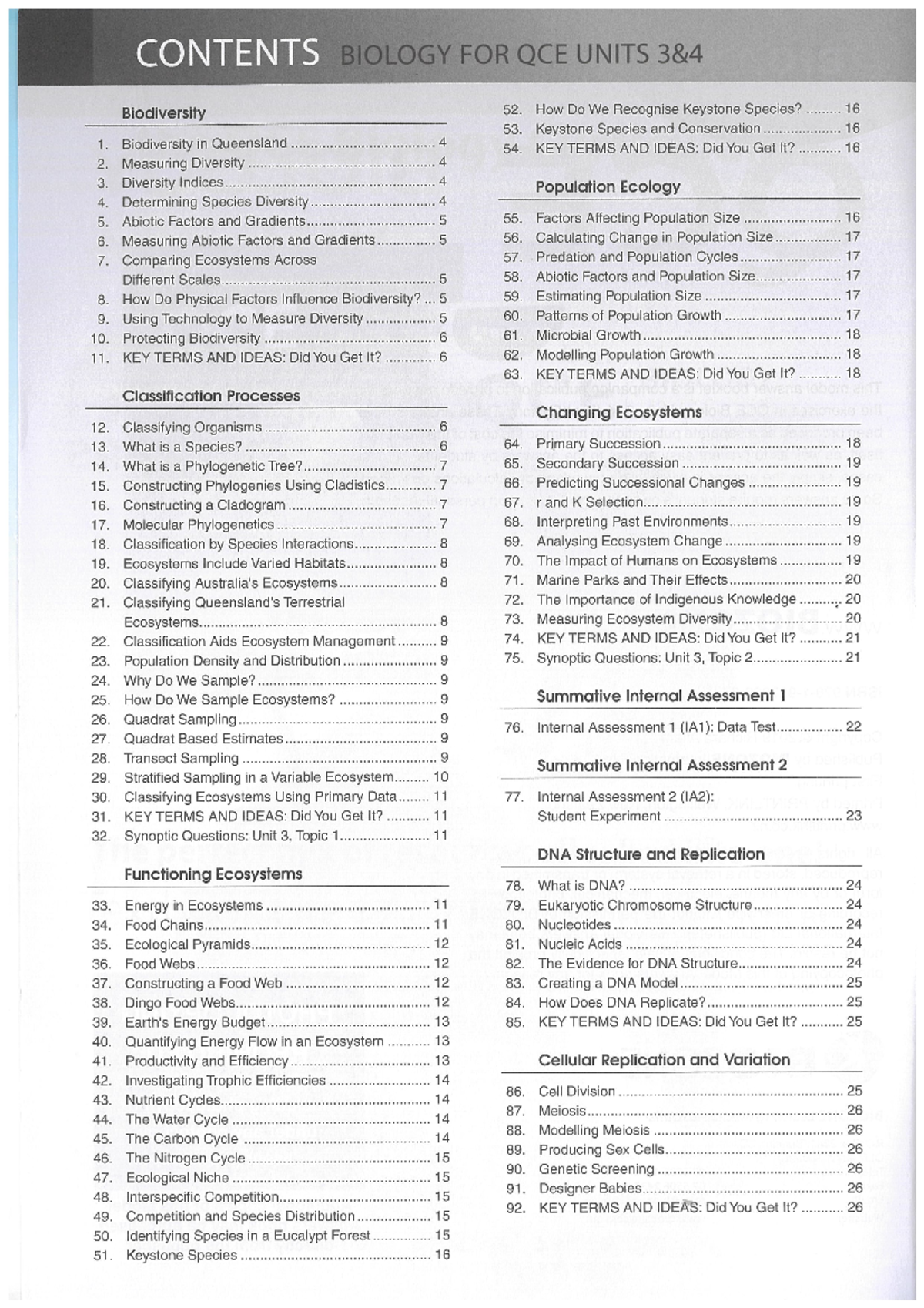 Biozone Unit 4 Answers and Explanations for Student Queries - Studocu