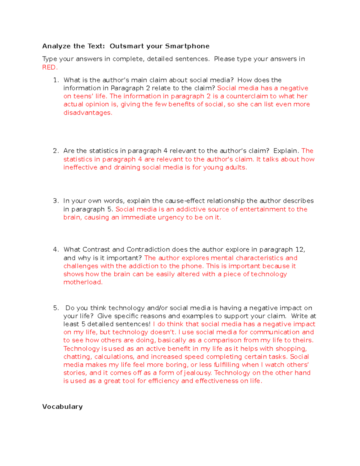 Outsmart your smartphone questions - Analyze the Text: Outsmart your ...