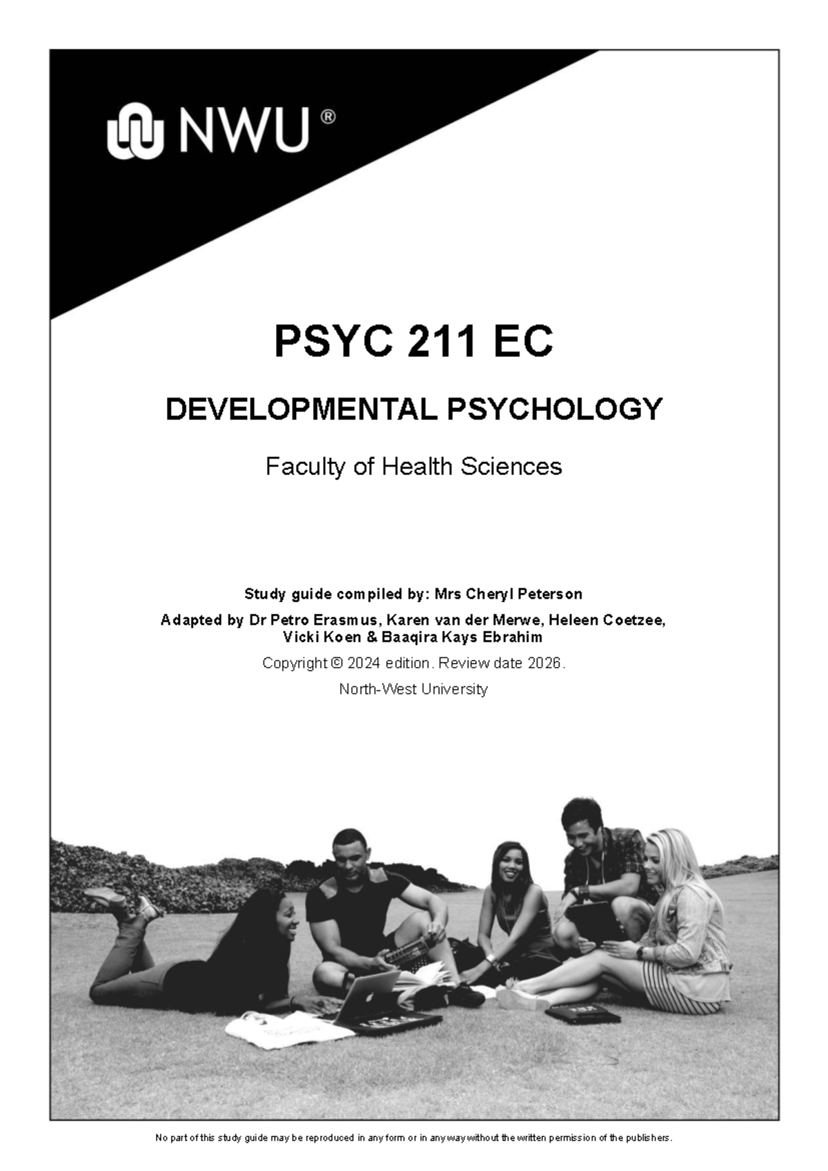 PSYC 211 Study Guide: Developmental Psychology Overview 2024 - Studocu