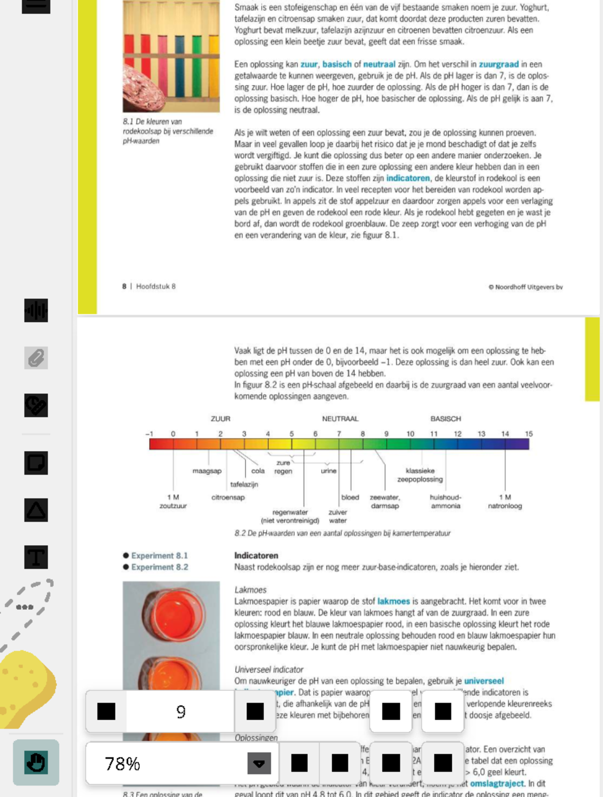 Zuur en pH: Hoofdstuk 8 - Smaak en Indicatoren in Oplossingen - Studeersnel