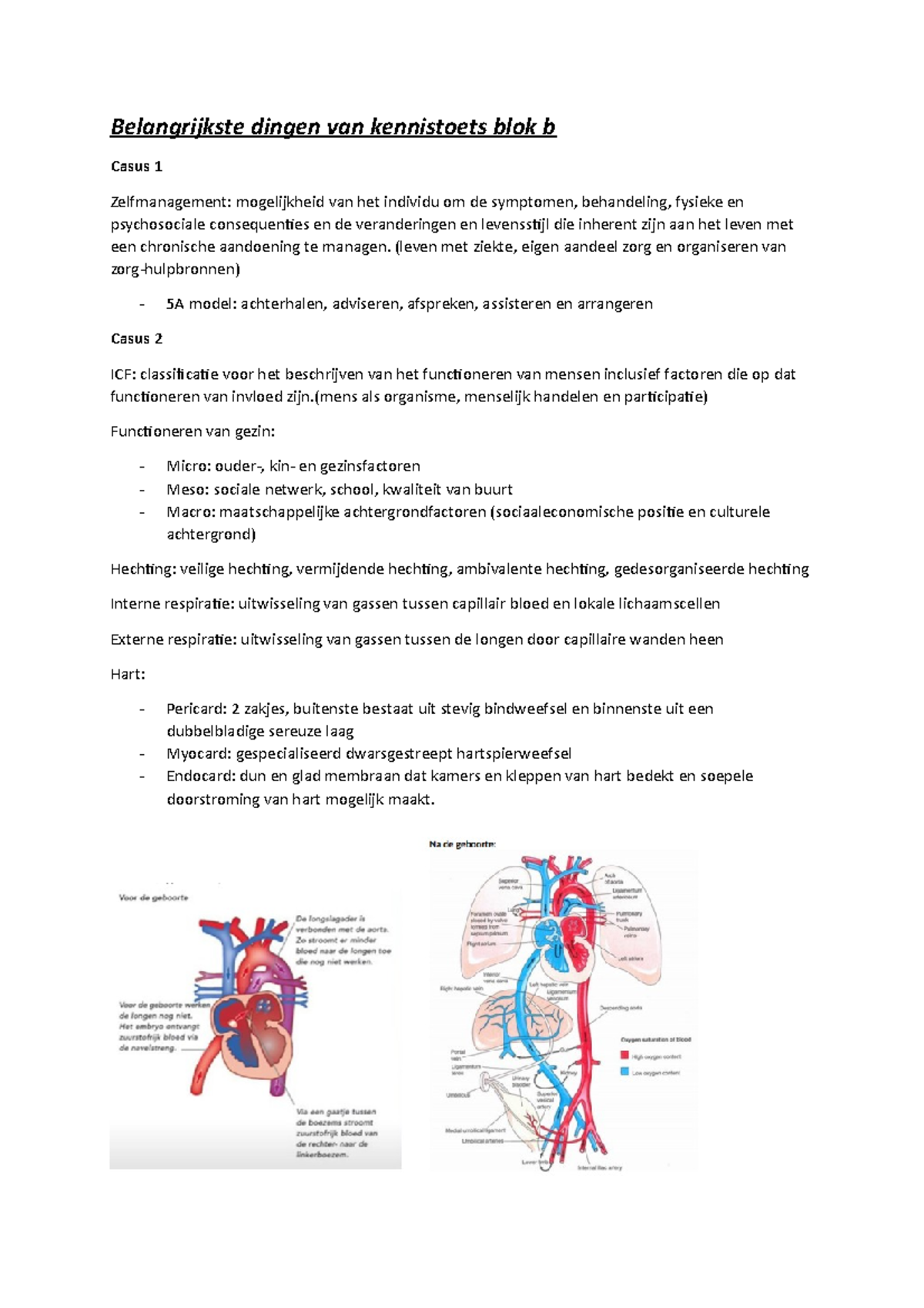Belangrijkste Leerpunten van Kennistoets Blok B: Casus en Anatomie ...