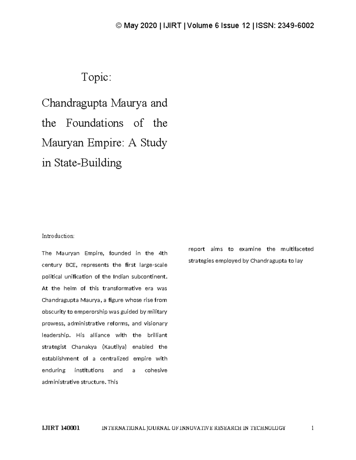 Chandragupta Maurya and the Mauryan Empire: A Comprehensive Study ...