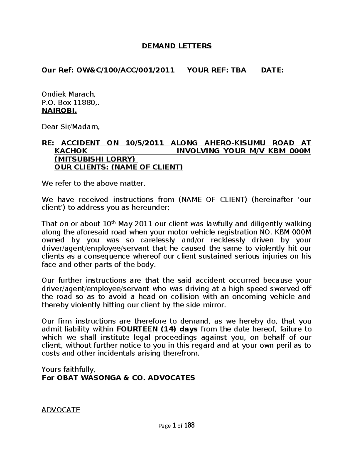 Sample Legal Documents and Pleadings for Case Studies - Studocu