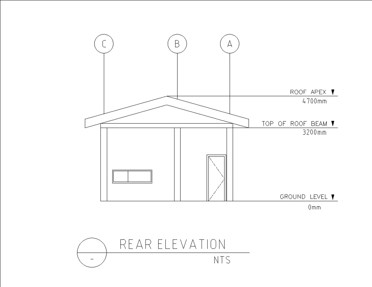 1 - THIS IS A SIMPLE FLOOR PLAN AND ELEVATIONS FOR ONE STOREY HOUSE ...