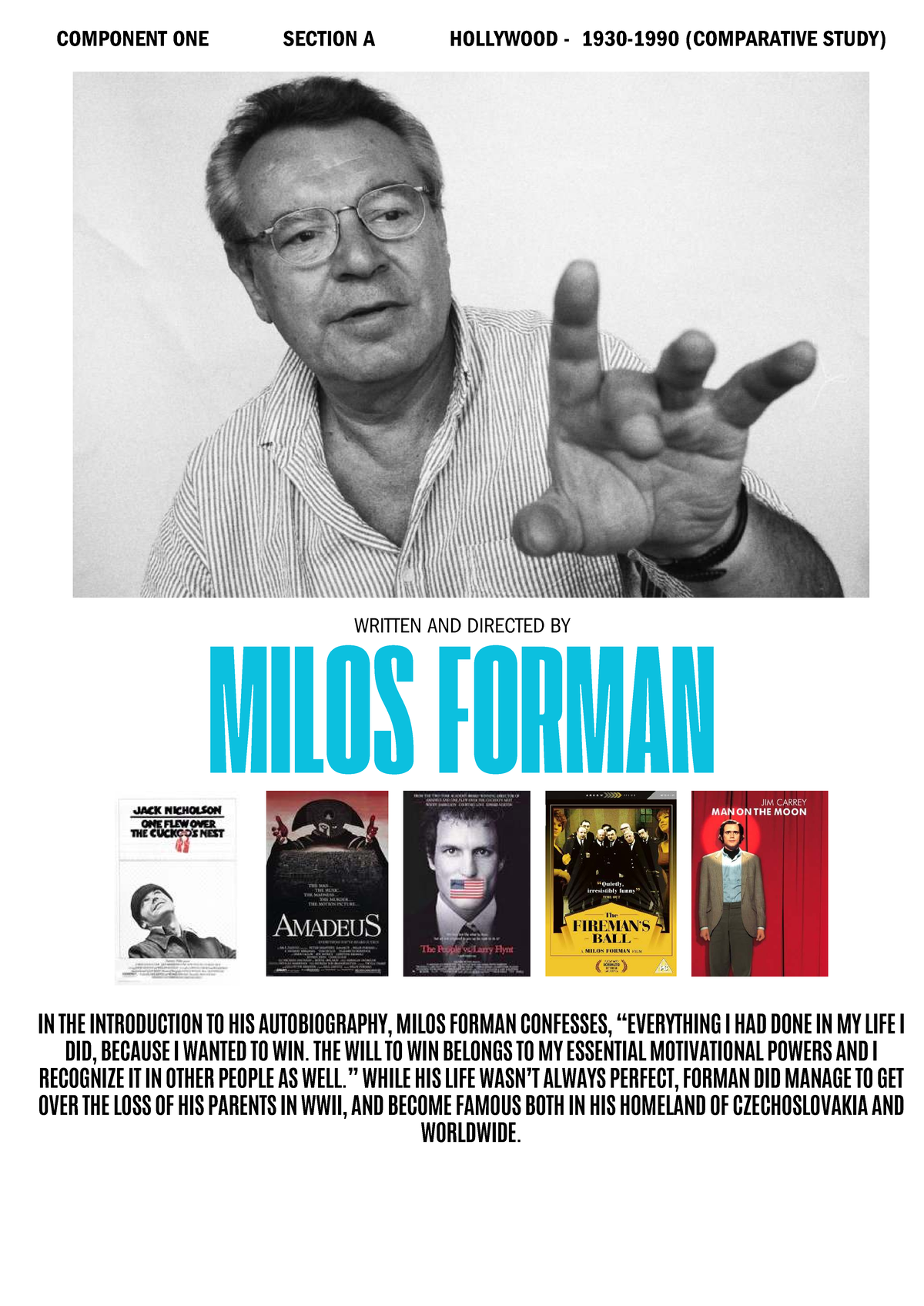 Comparative Study of Iconic Film Directors: Component Analysis - Studocu