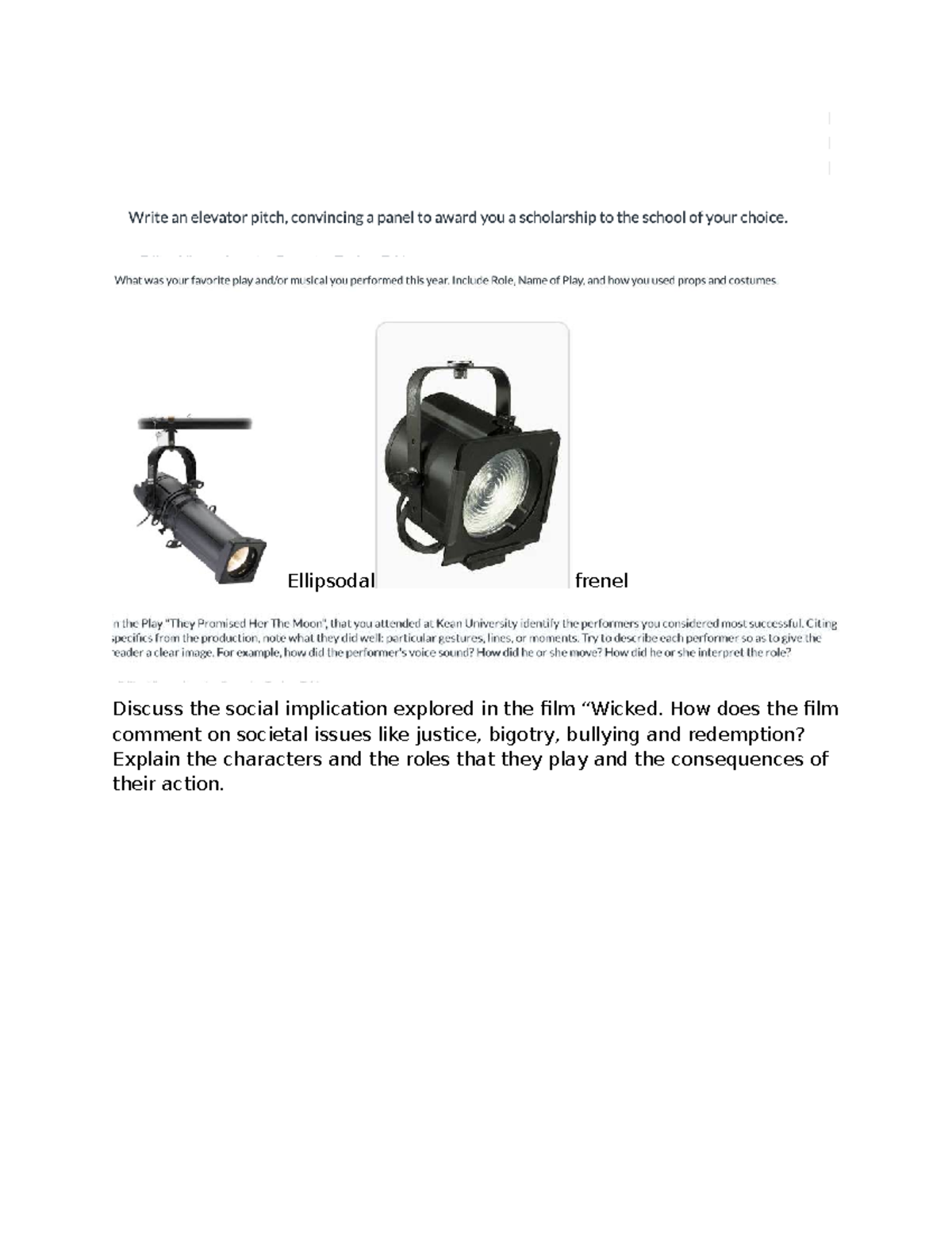 Exam Study Guide - End of year reviewTell me about your year ...