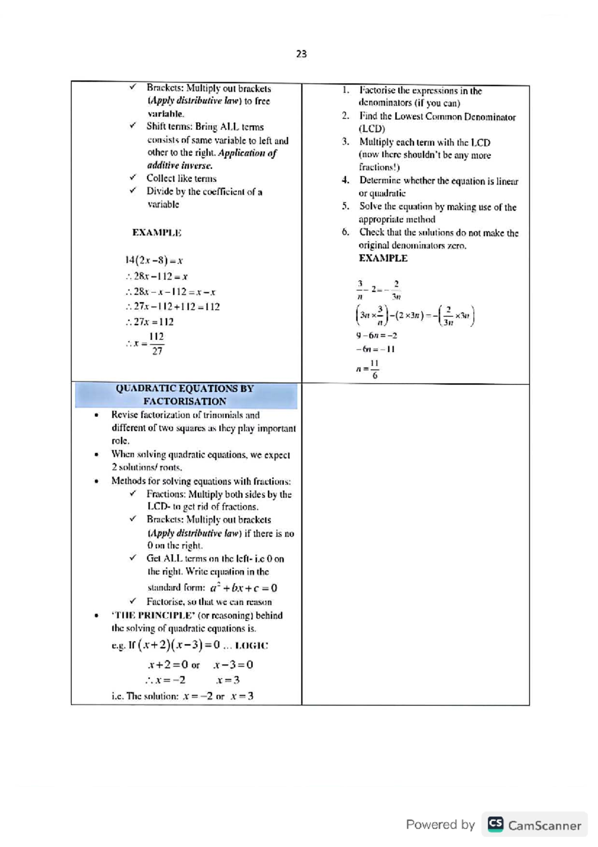 Mathematics Grade 10 Term 1: Equations & Inequalities Notes - Studocu