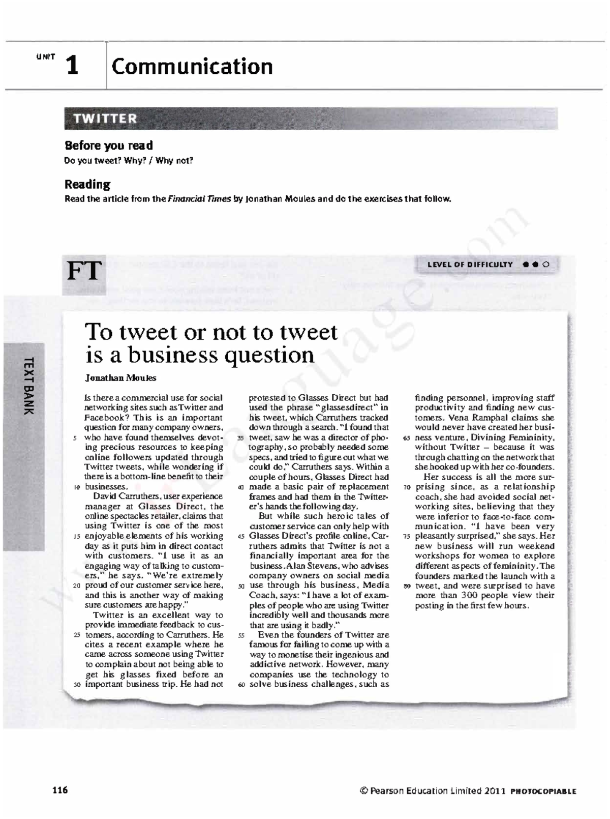 Elearning 1 - ENGLISH: The Impact of Twitter on Business Communication ...