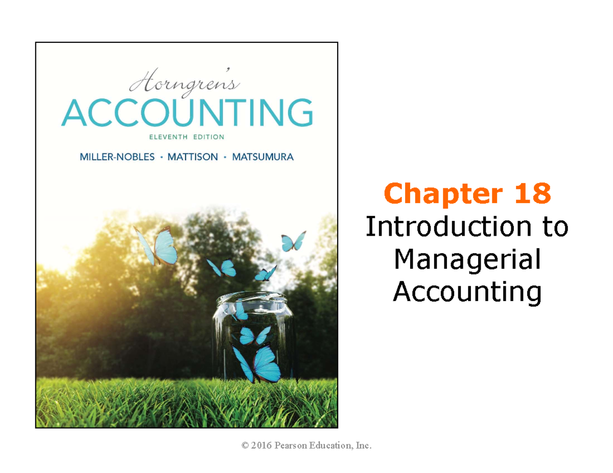 File for class on Chapter 18 - © 2016 Pearson Education, Inc. Chapter ...