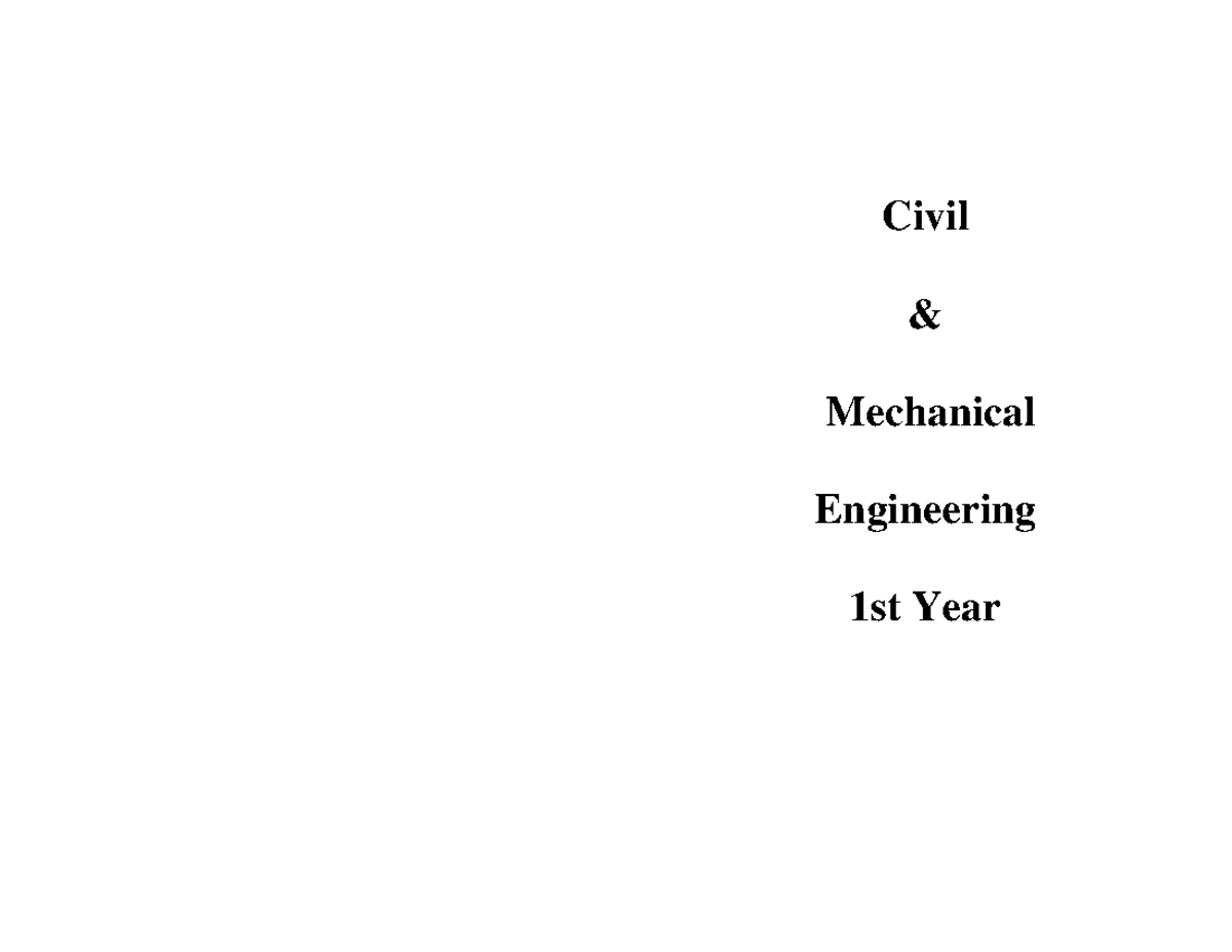 BCE 1st Year Engineering Mathematics I SH 401 Lecture Notes - Studocu
