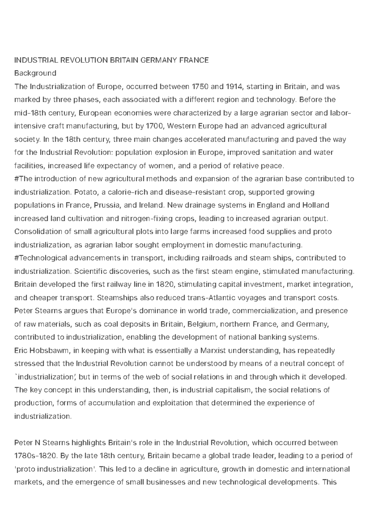 Industrial Revolution in Europe: Britain, France, and Germany Insights ...