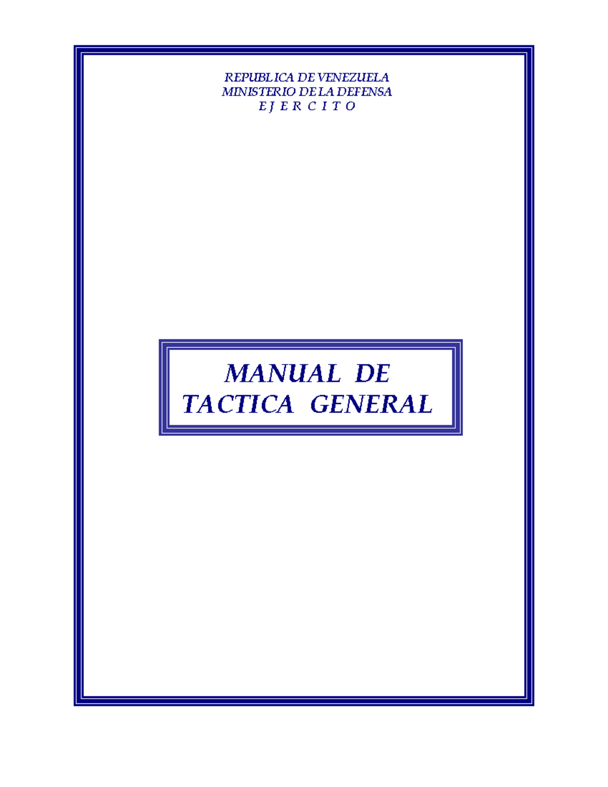Manual de Táctica General - Fundamentos y Principios Esenciales - Studocu