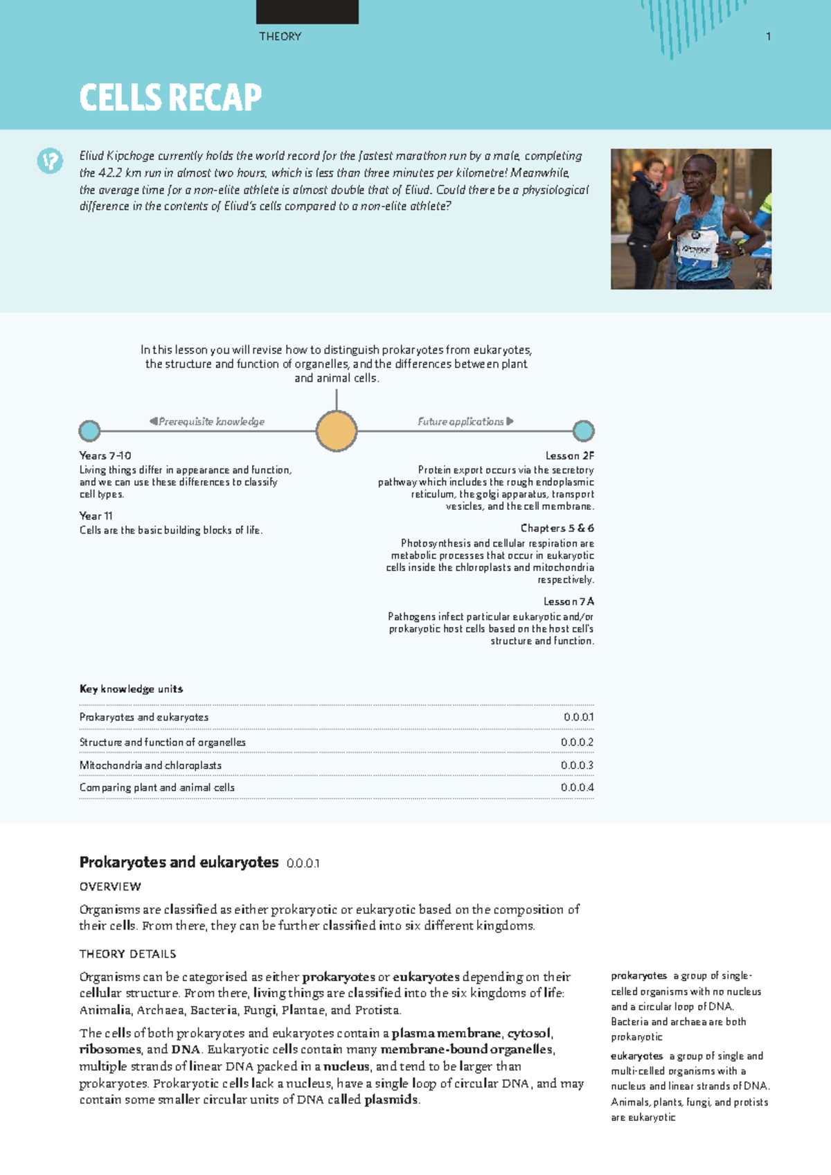 VCE Biology 2A: Cell Structure and Function Recap - Studocu
