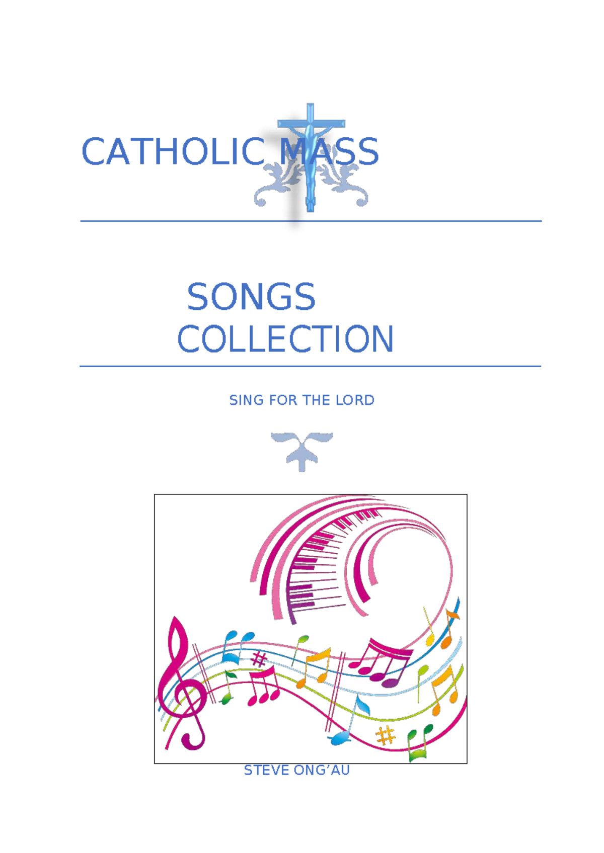 Catholic Mass Songs Collection 2020: Sing for the Lord - Studocu