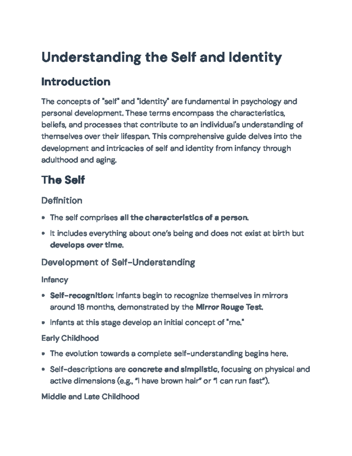 Self and Identity Development: A Comprehensive Guide - Understanding ...