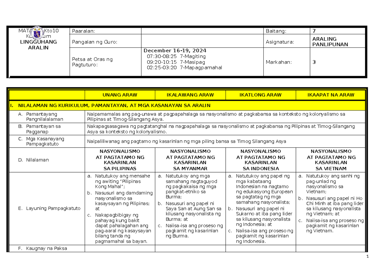 AP7 Q3 Week 2 - THIS IS VERY IMPORTANT FILES - MATATAG Kto Kurikulum ...