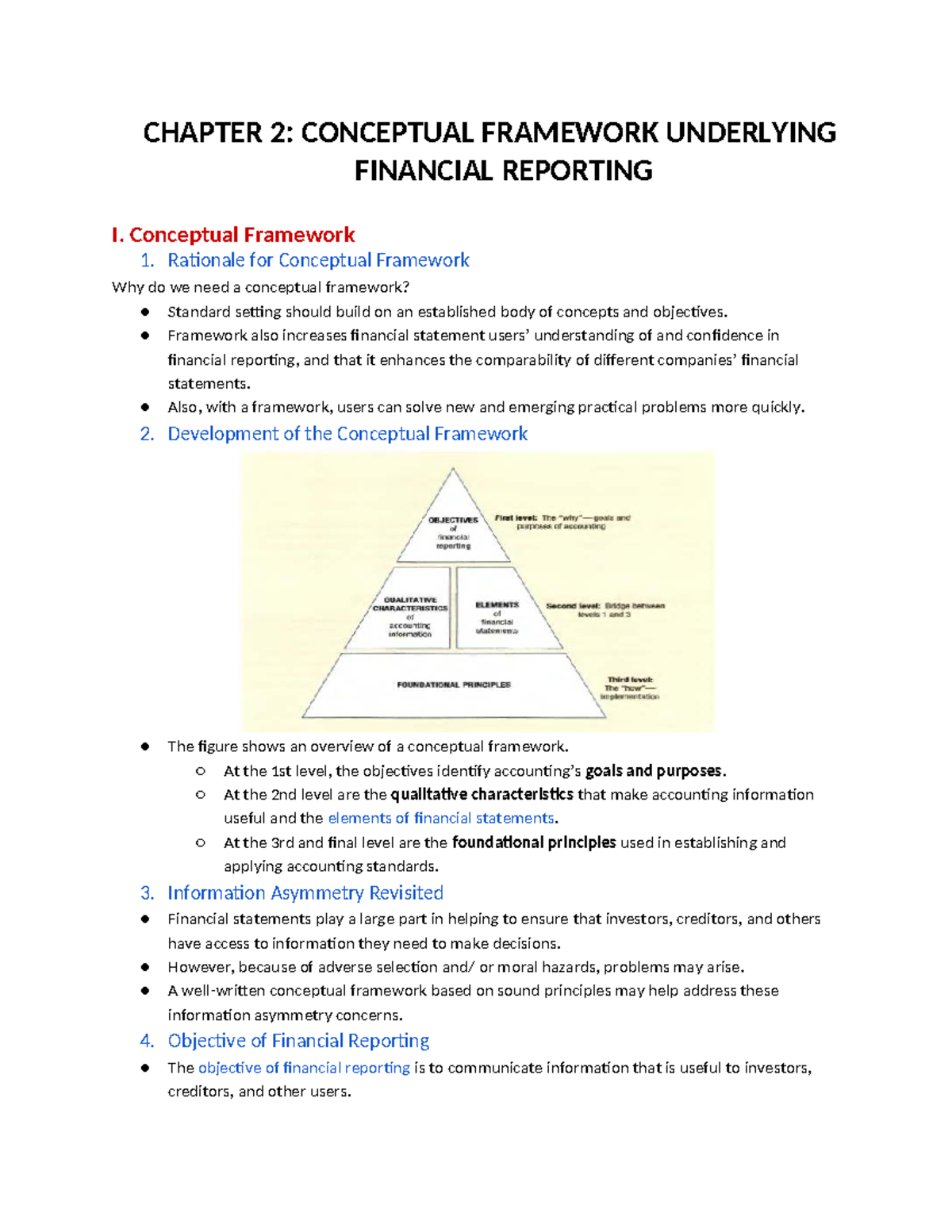 ACC450 - CH02: Understanding the Conceptual Framework for Financial Reporting - Studocu