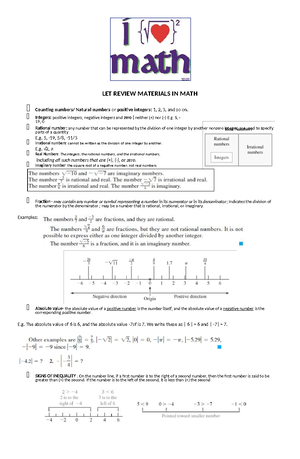 MATH10 Unit1 - number theory - UNIT 1 – SUMS AND PRODUCTS Math Terms ...