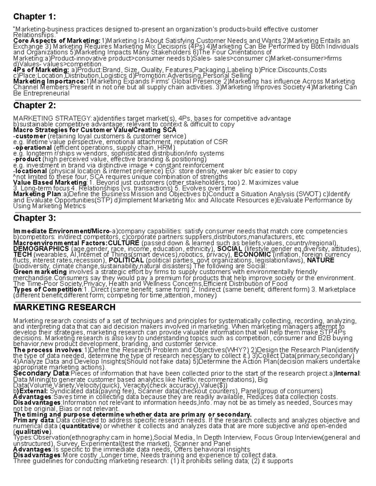 Cheat Sheet 296: Core Aspects of Marketing Strategies and Research ...