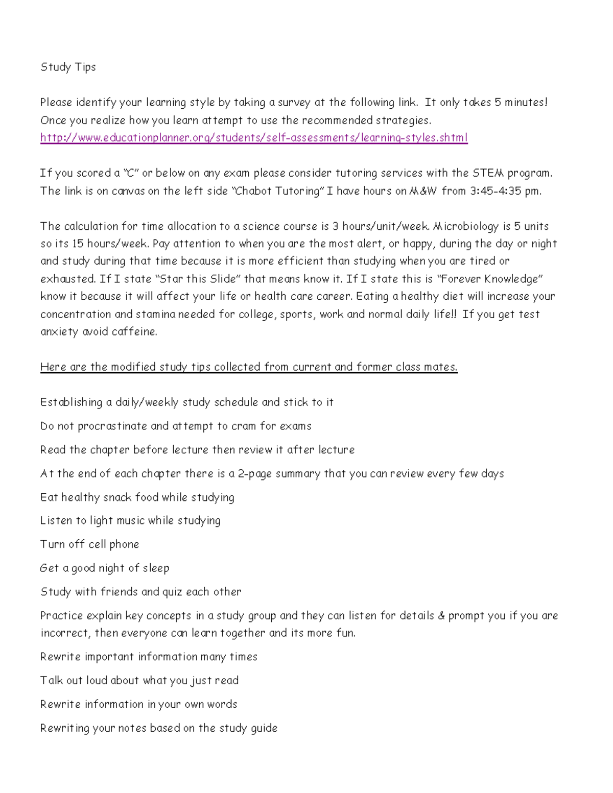 Study Tips: Identifying Your Learning Style for Success - Studocu