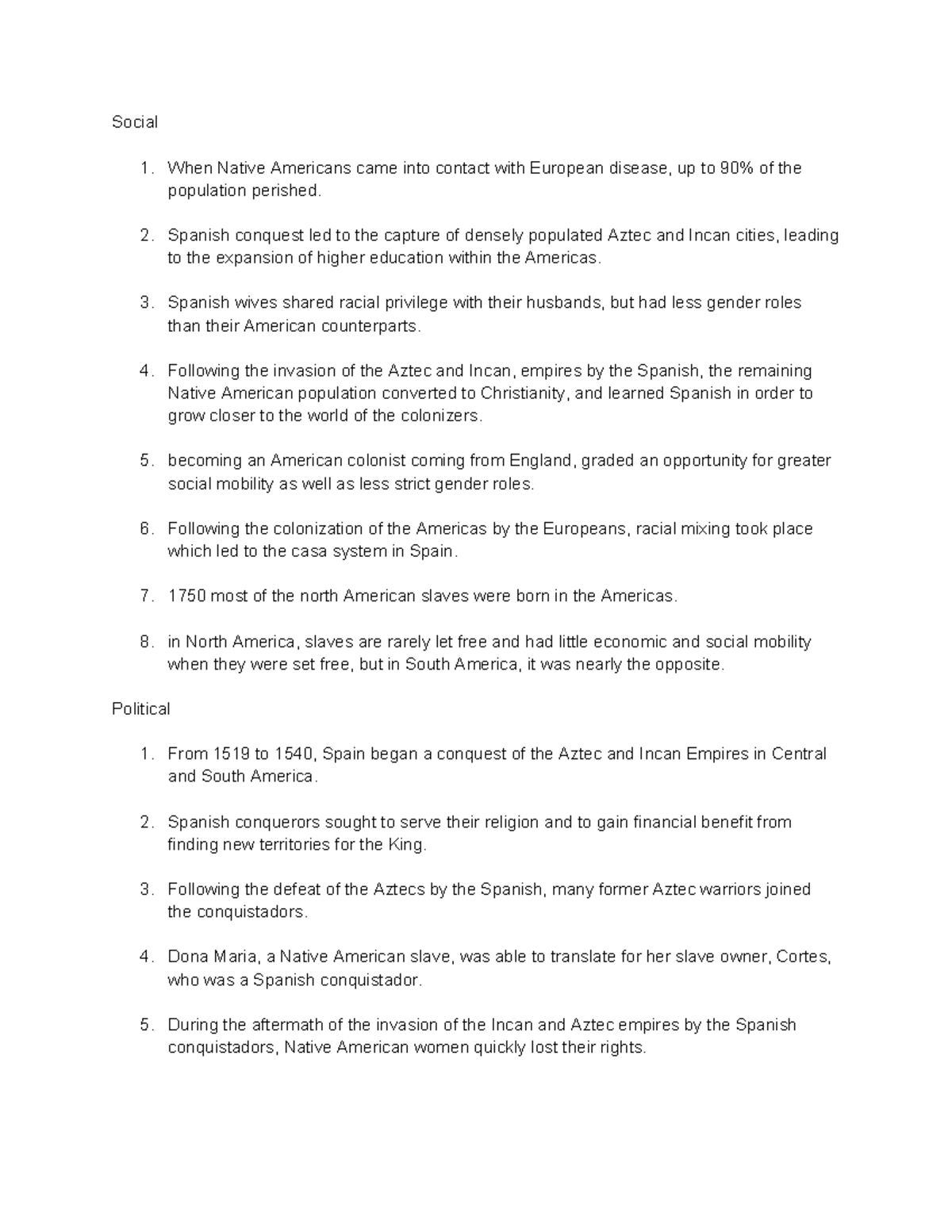 Spice Notes: Chapter 5 Overview for AP World History - Studocu