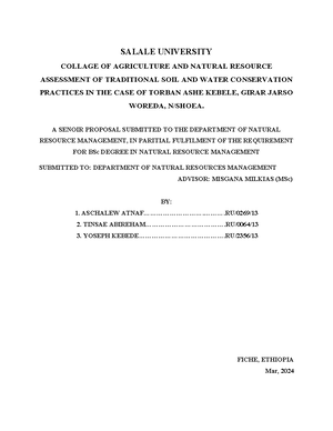 Salale University - Studocu