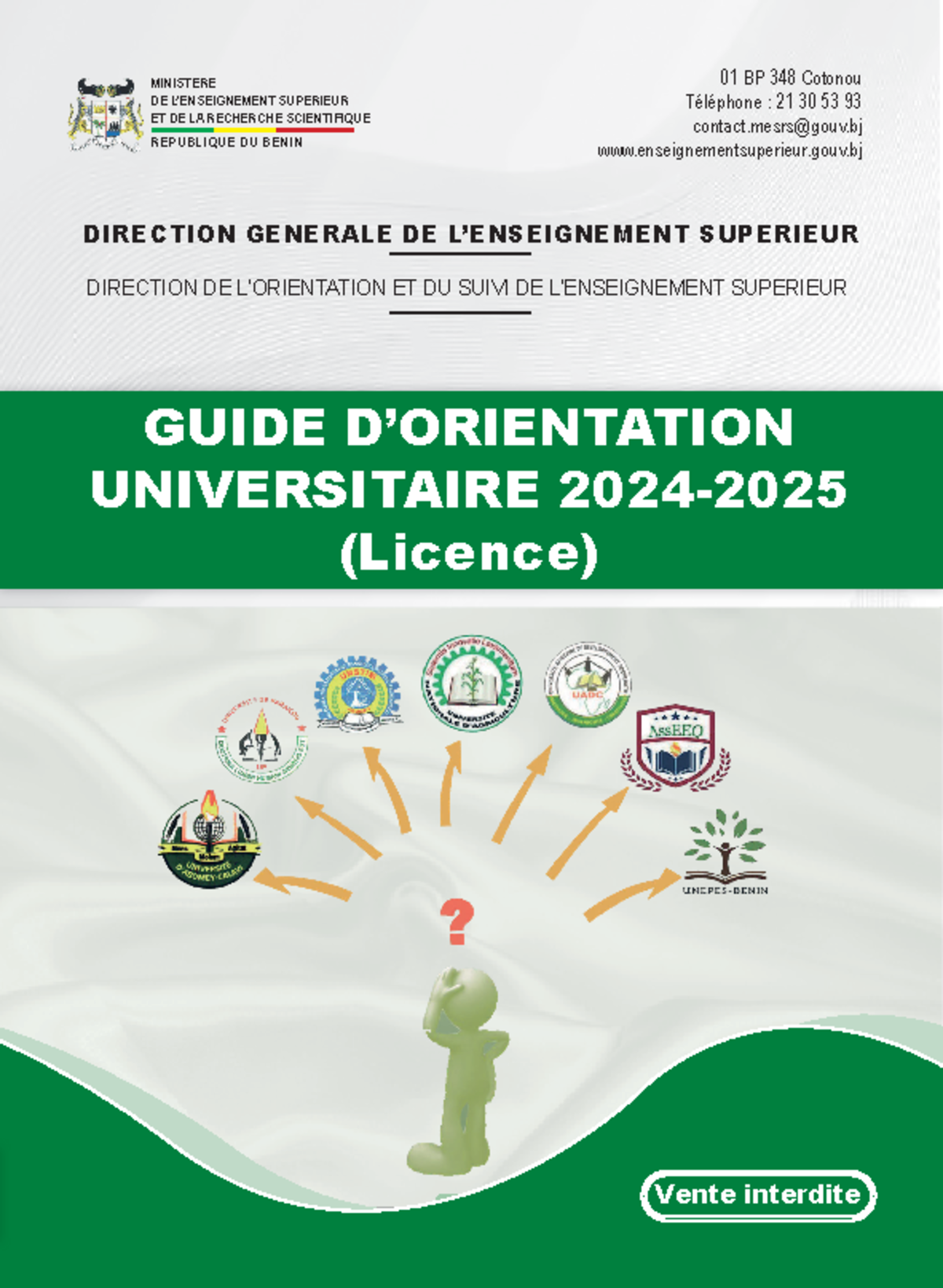 Guide d'Orientation Universitaire 2024-2025 pour Établissements ...