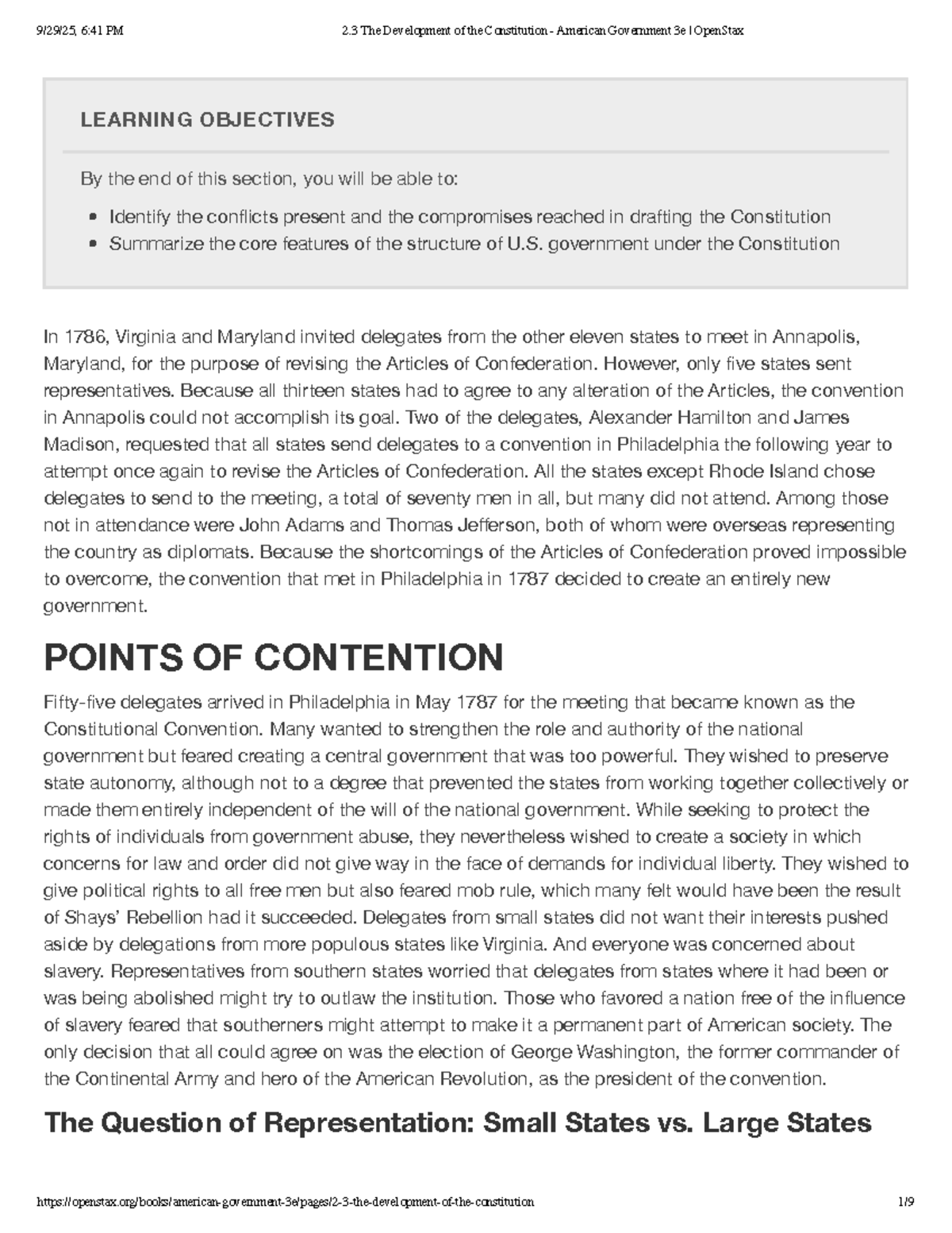 Compromise and the Constitutional Design in American Government 3e ...