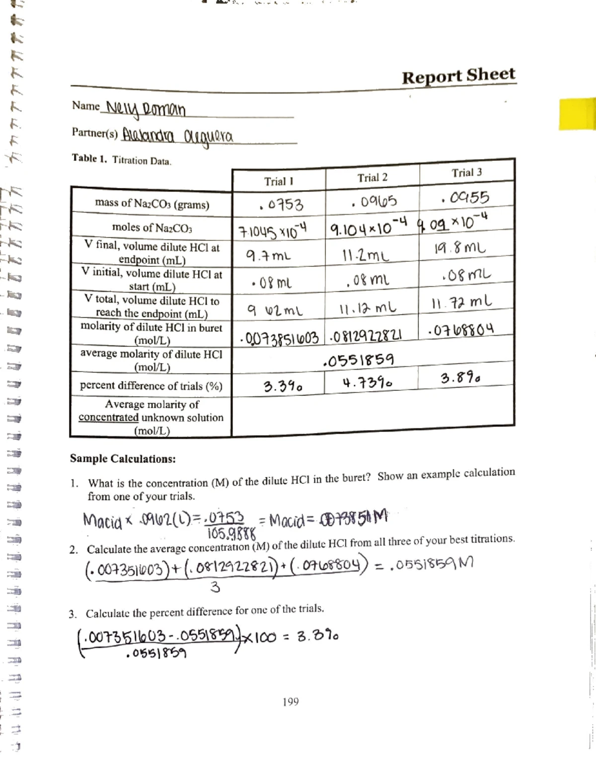 Chem 1AL - Lab 11 Report Sheet: Calibration Curve & Curcumin Extraction ...