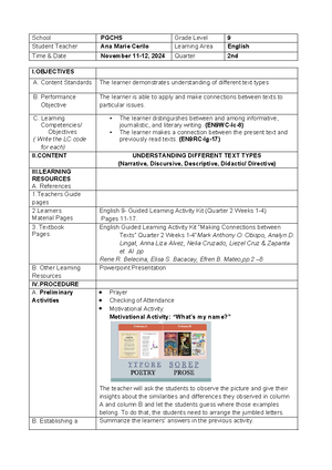 Learning Task 5 - LEARNING EPISODE 5 (Understanding My Learners, Their ...