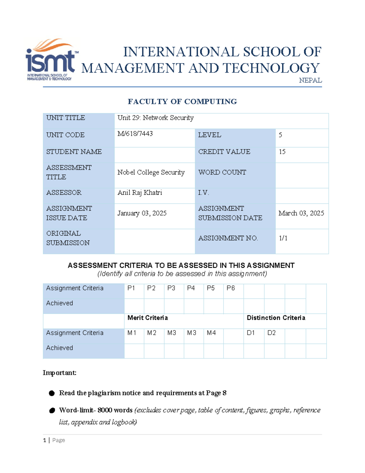 L5 Network Security Assignment - Key Principles and Implementation ...