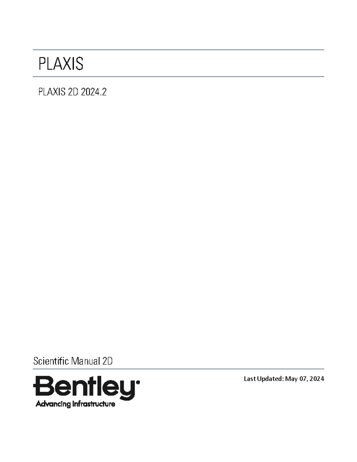PLAXIS 2D 2024.2 Scientific Manual: Comprehensive Guide - Studocu