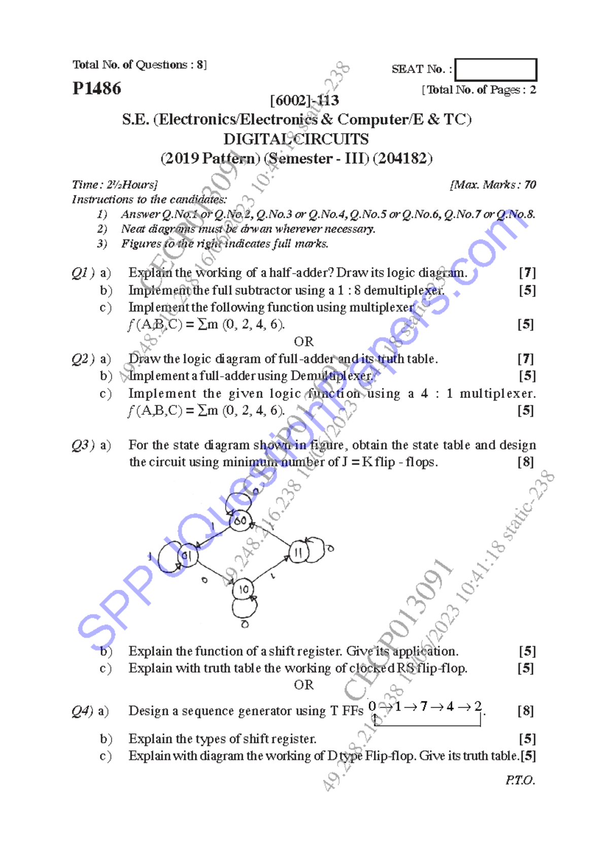 Digital Circuits (204182) Midterm Exam Notes - Electronics ...