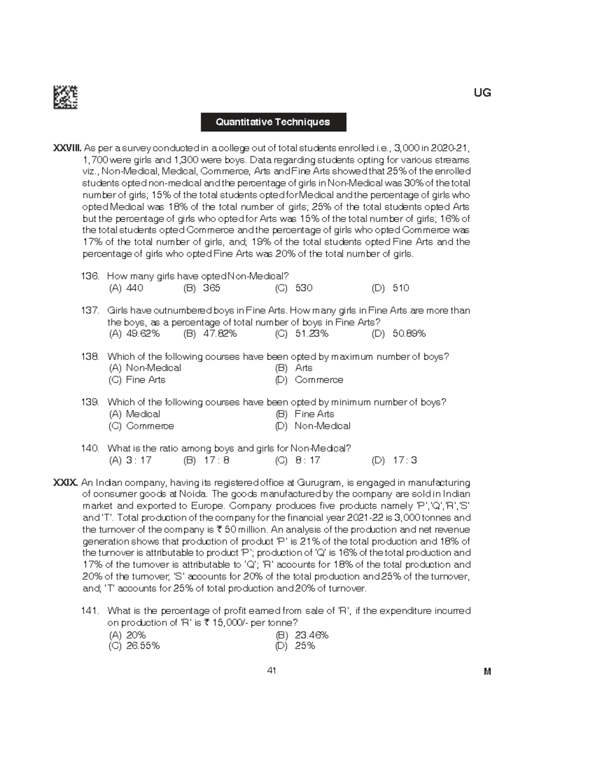 CLAT 2022 QT - Analysis of Student Stream Preferences and Production ...