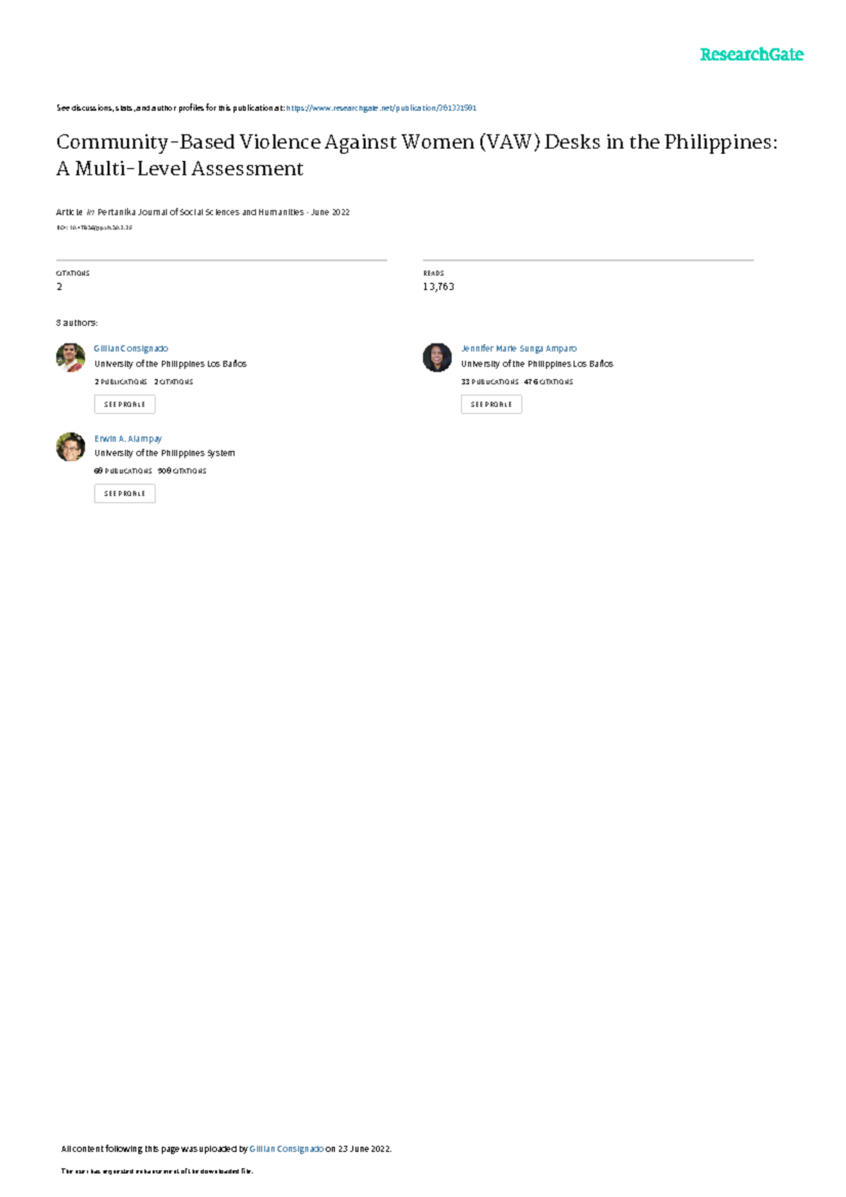 Consignadoetal VAWDesks Pertanika Journal - See discussions, stats, and ...