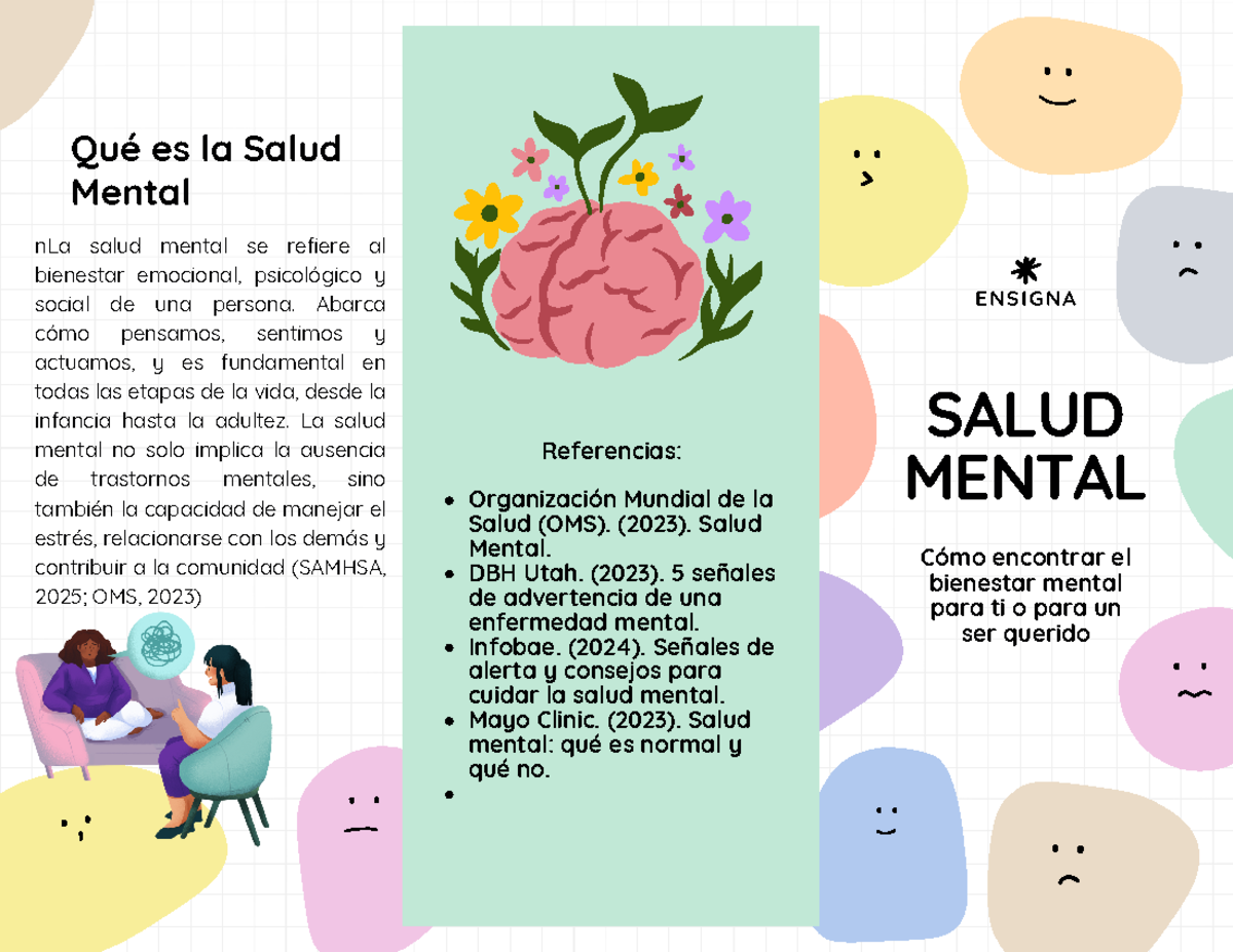 Triptico De Salud Mental Medidas Paramedidas Paramedidas Para Cuidar
