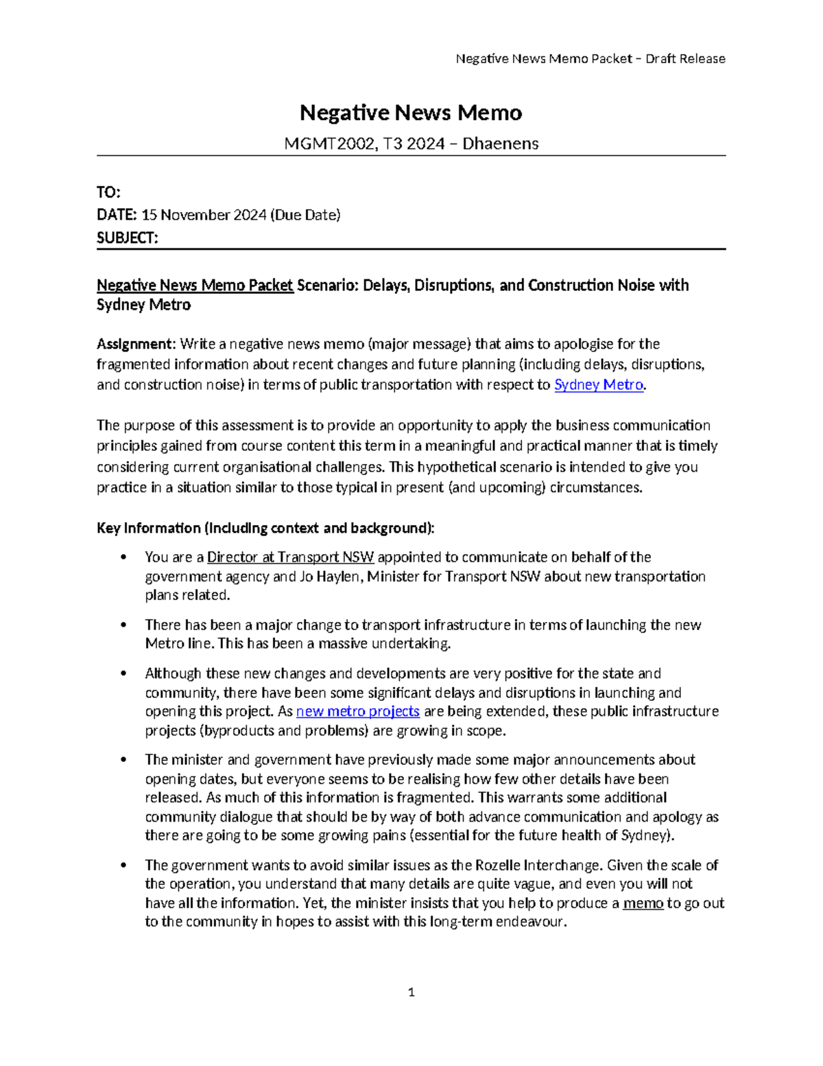 Negative News Memo Packet, T3 2024 instructions - Negative News Memo ...