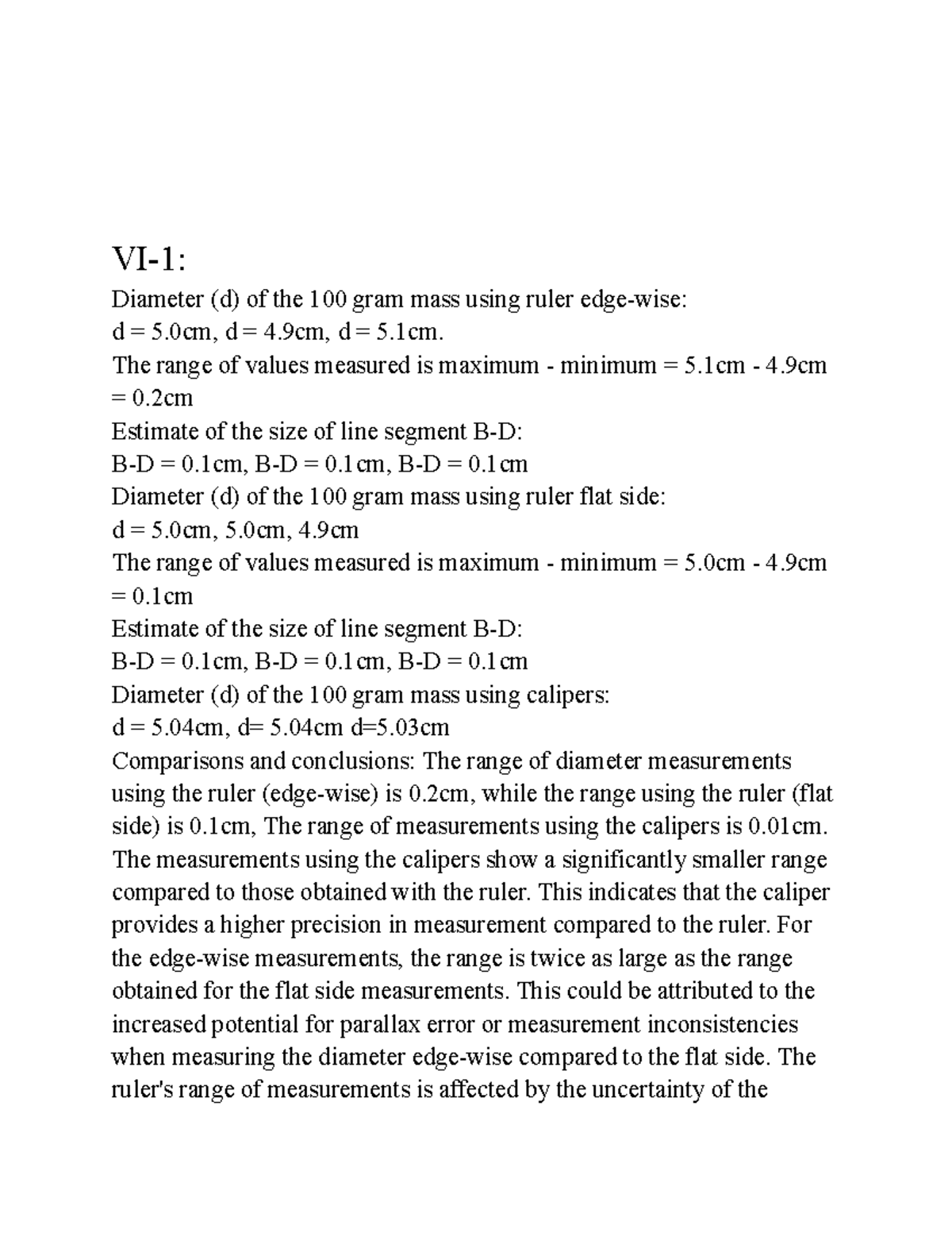 Free Fall Lab Report - PHY 158 M2: Measurement Comparisons & Analysis ...