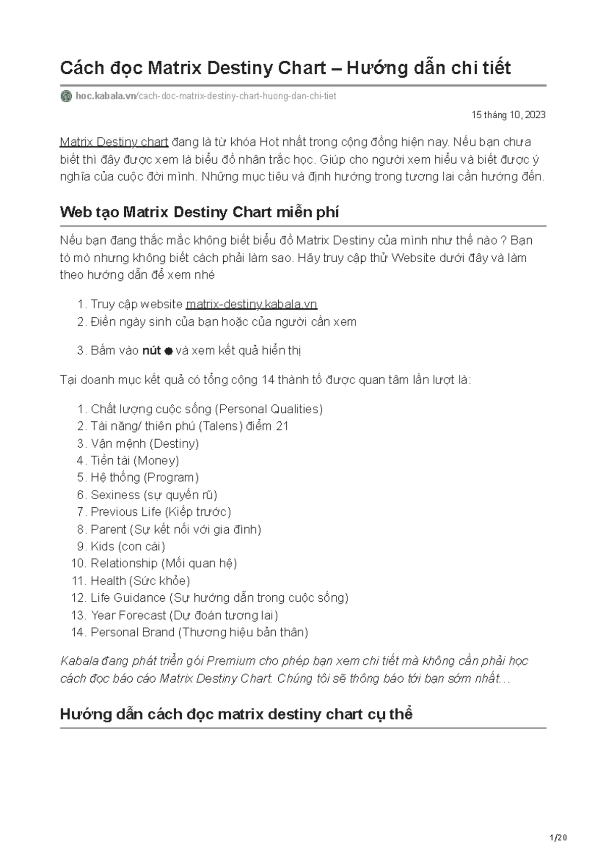 Cách Đọc Biểu Đồ Matrix Destiny: Hướng Dẫn Chi Tiết 2023 - Studocu