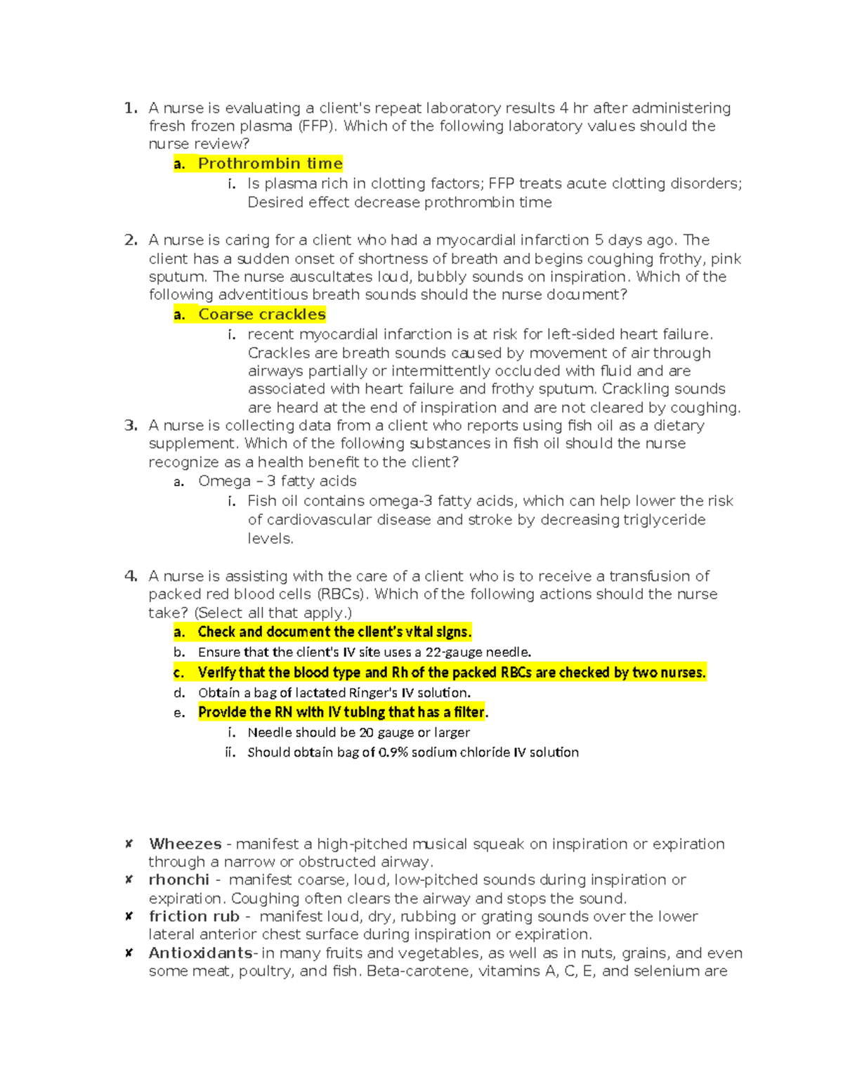 Med Surg Study Notes: Key Concepts and Nursing Care Insights - Studocu