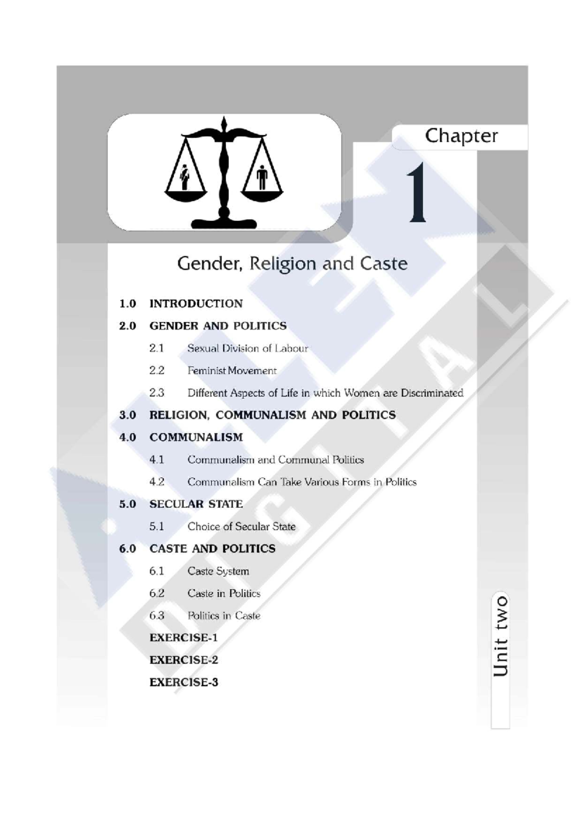 Chapter AD 1: Gender, Religion, and Caste in Politics - Studocu