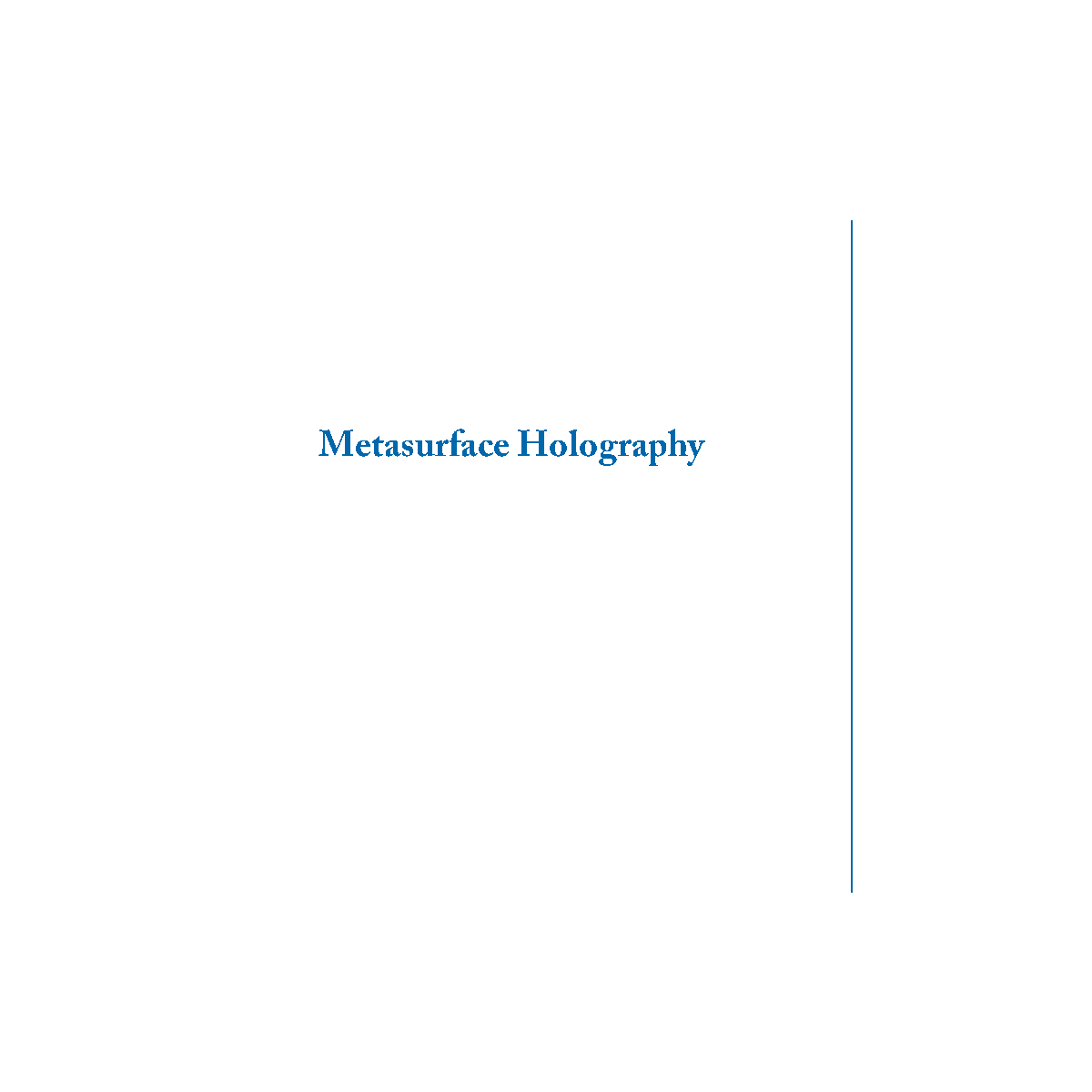 2020-Synthesis Lectures on Metasurface Holography - Studocu