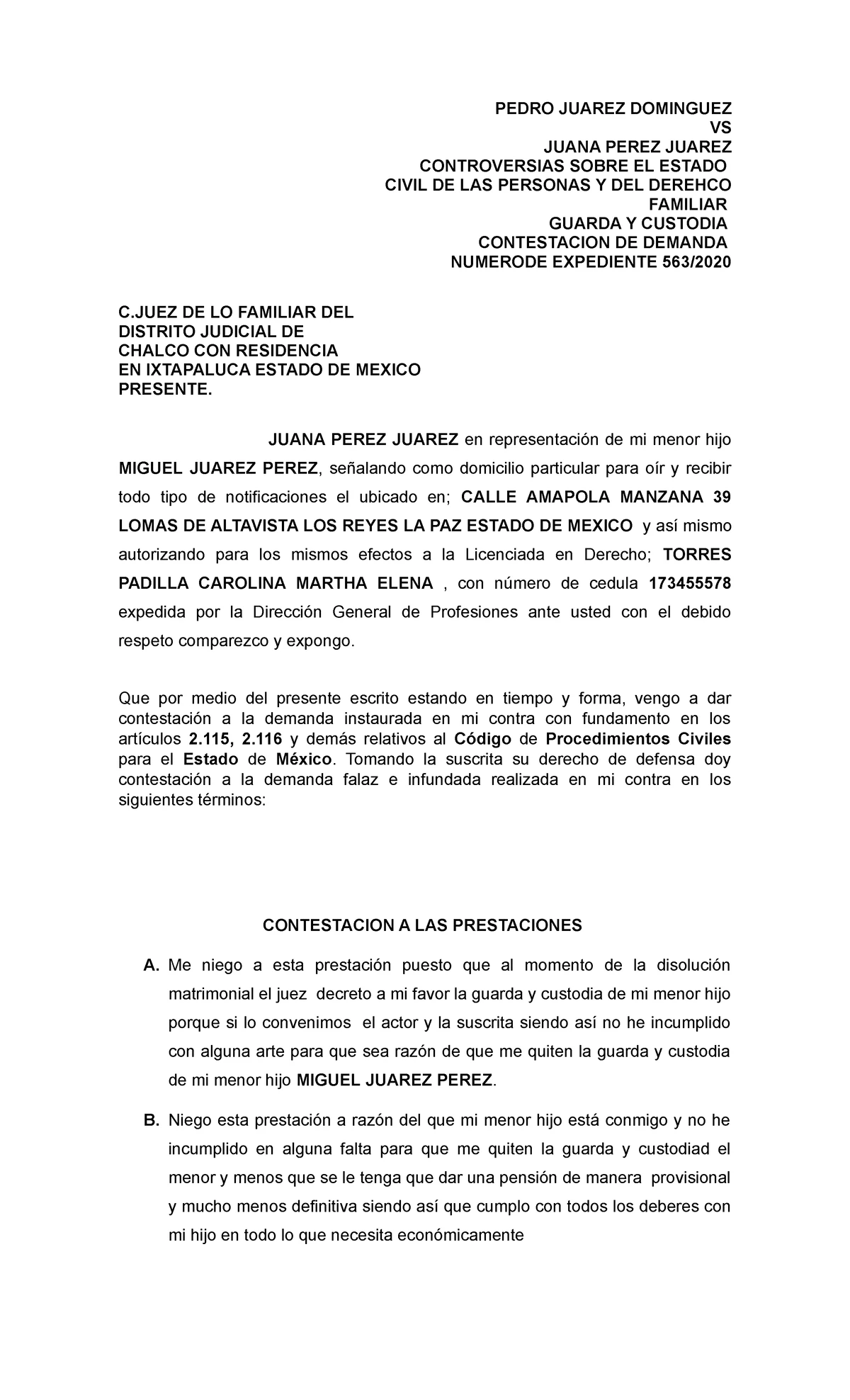 Ejemplos De Promoción Aclaración De Vista Incidente Y Apelación