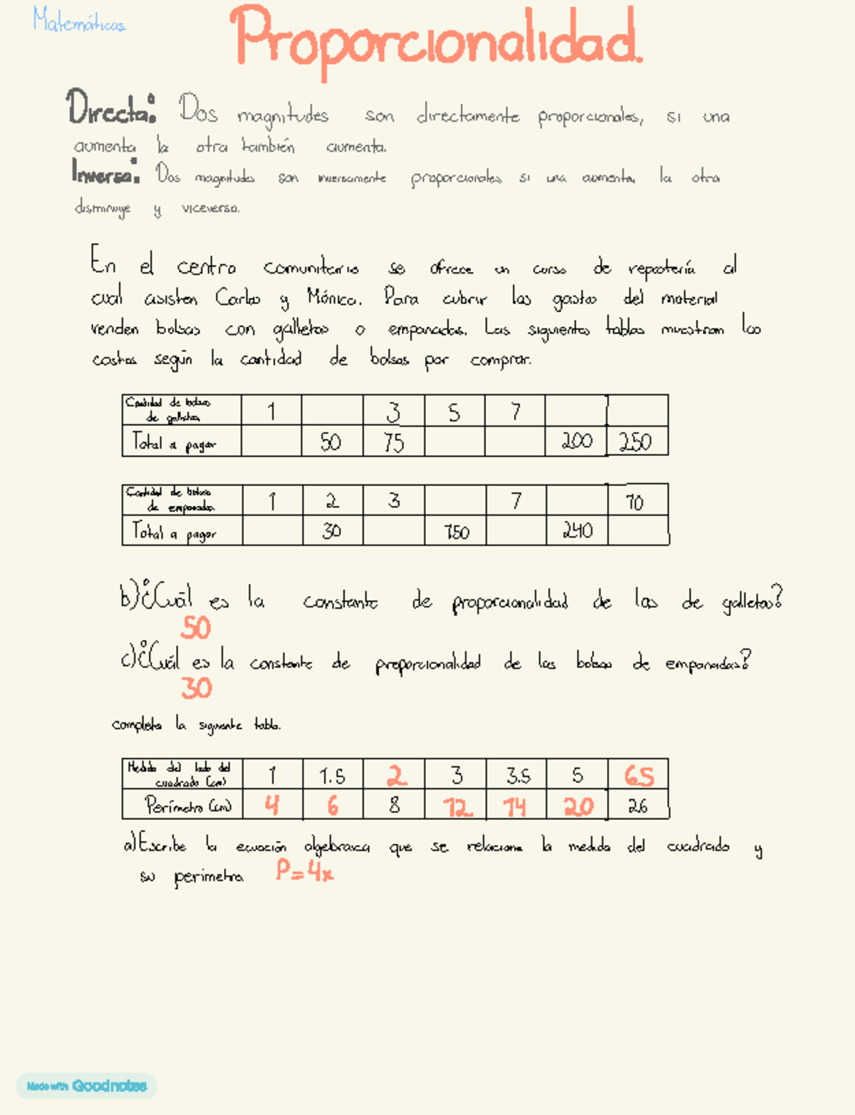 Proporcionalidad Directa e Inversa en Matemáticas 2.7 (1) 3 - Studocu