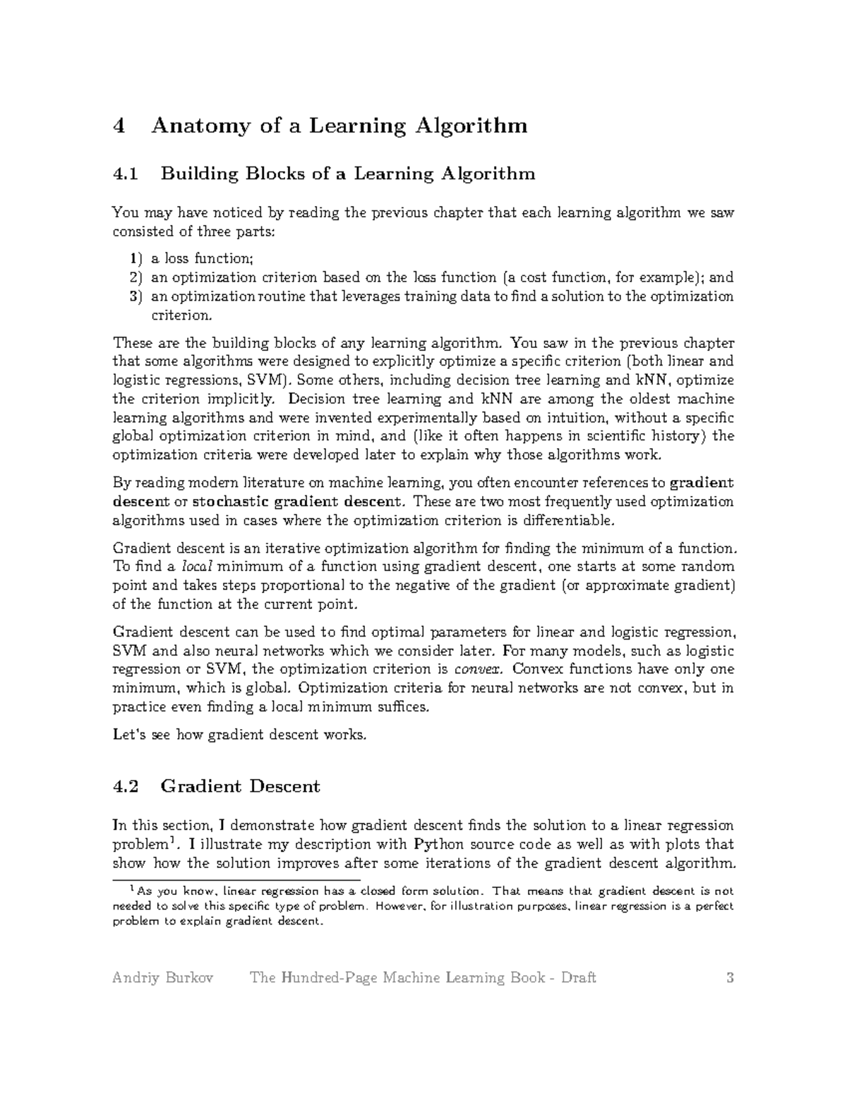Ch4 - Machine Learning Algorithms: Building Blocks & Gradient Descent ...
