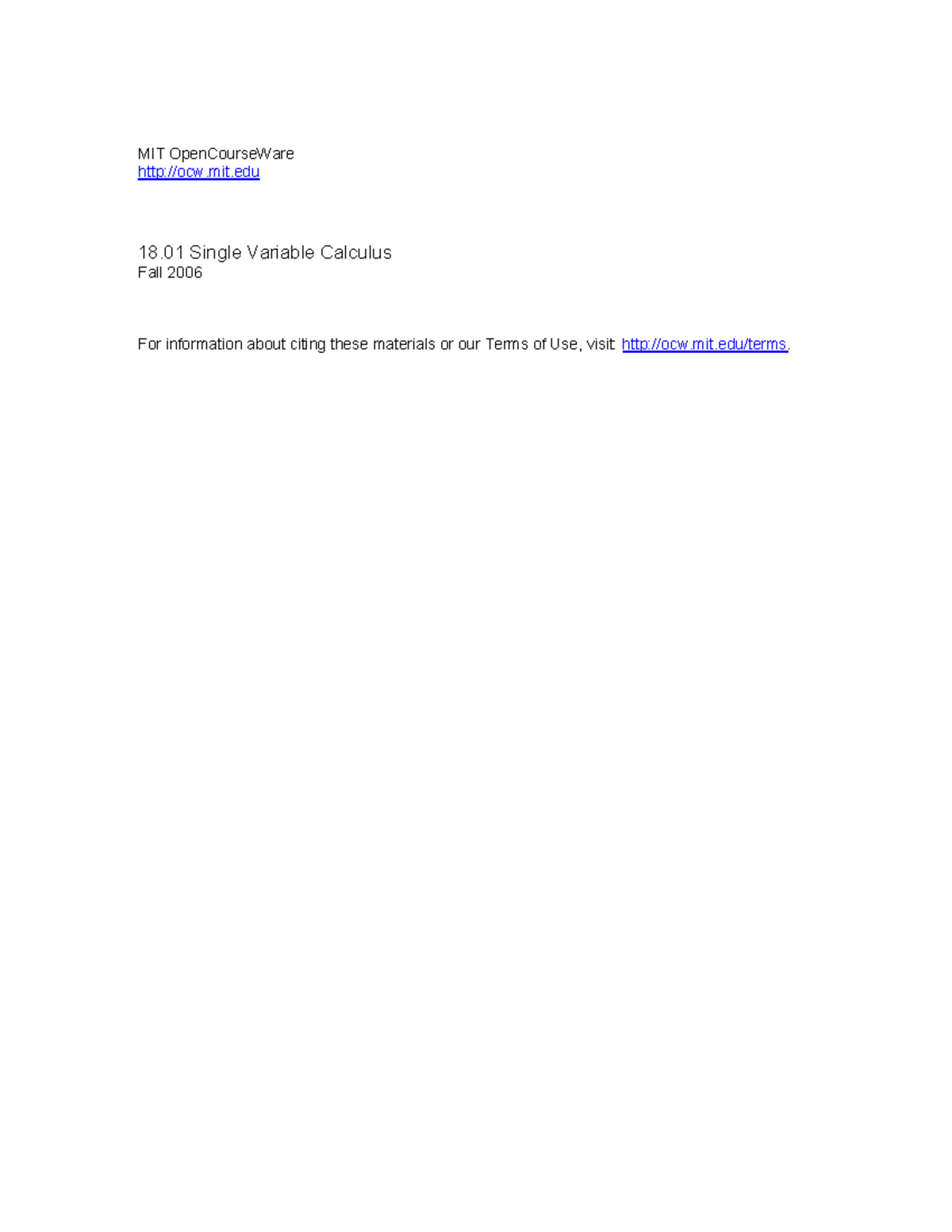 MIT 18.01 Single Variable Calculus: The Second Fundamental Theorem ...